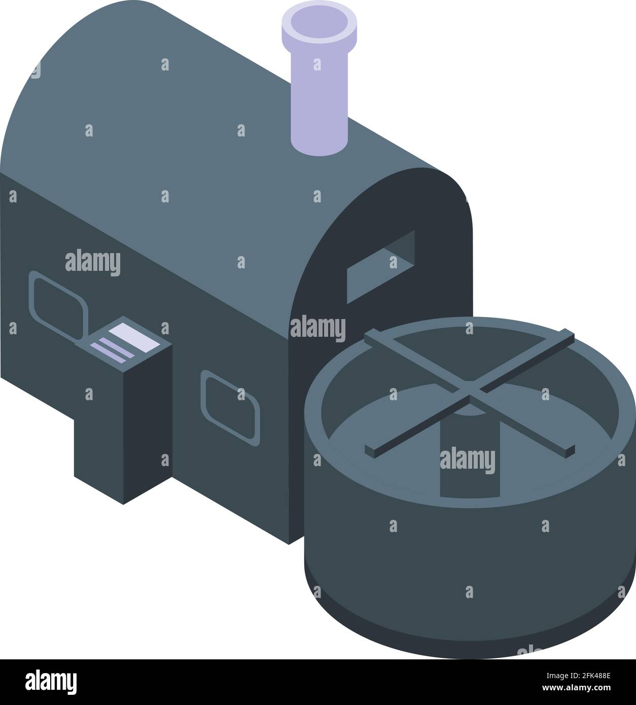 Coffee roasting machine icon. Isometric of Coffee roasting machine ...