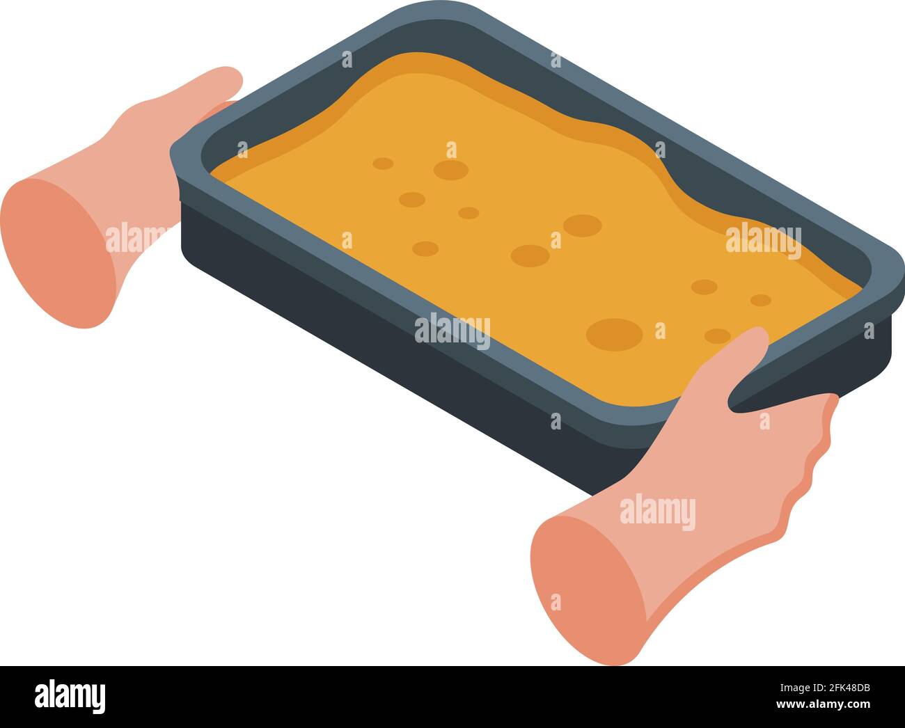 Baking hands icon. Isometric of Baking hands vector icon for web design ...