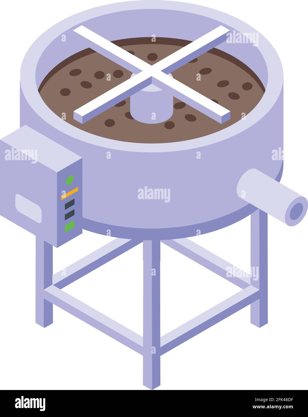Coffee production icon. Isometric of Coffee production vector icon for ...