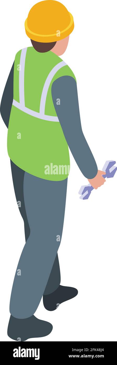 Airport worker icon. Isometric of Airport worker vector icon for web ...