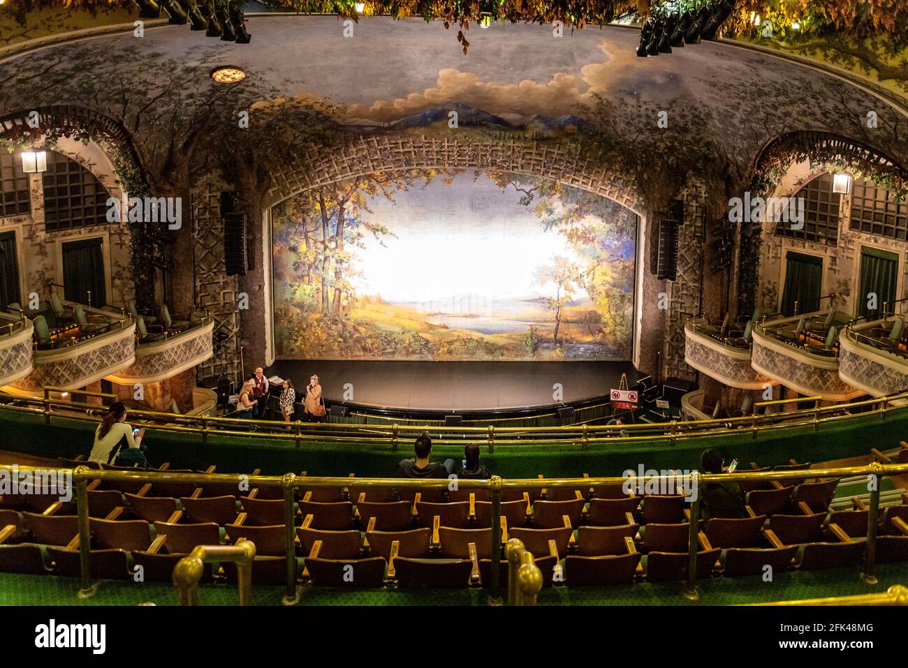 The Elgin and Winter Garden Theatres in Toronto, Canada. Interior view ...
