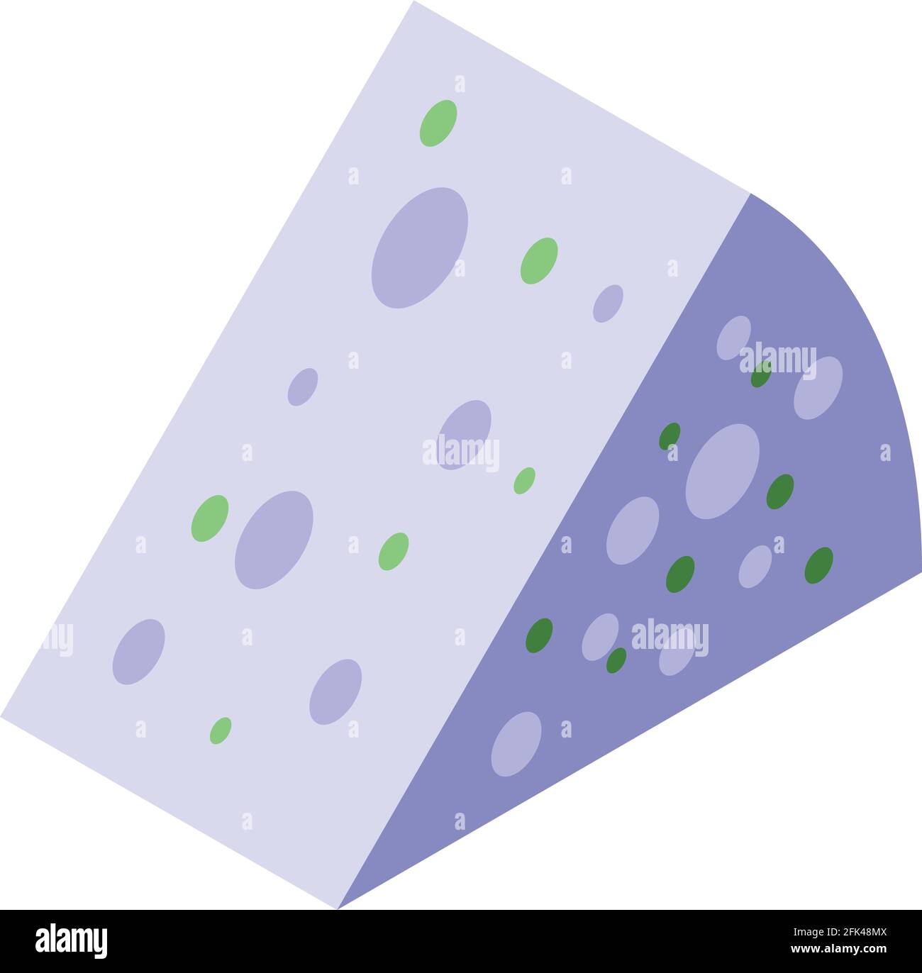 Feta cheese icon. Isometric of Feta cheese vector icon for web design ...