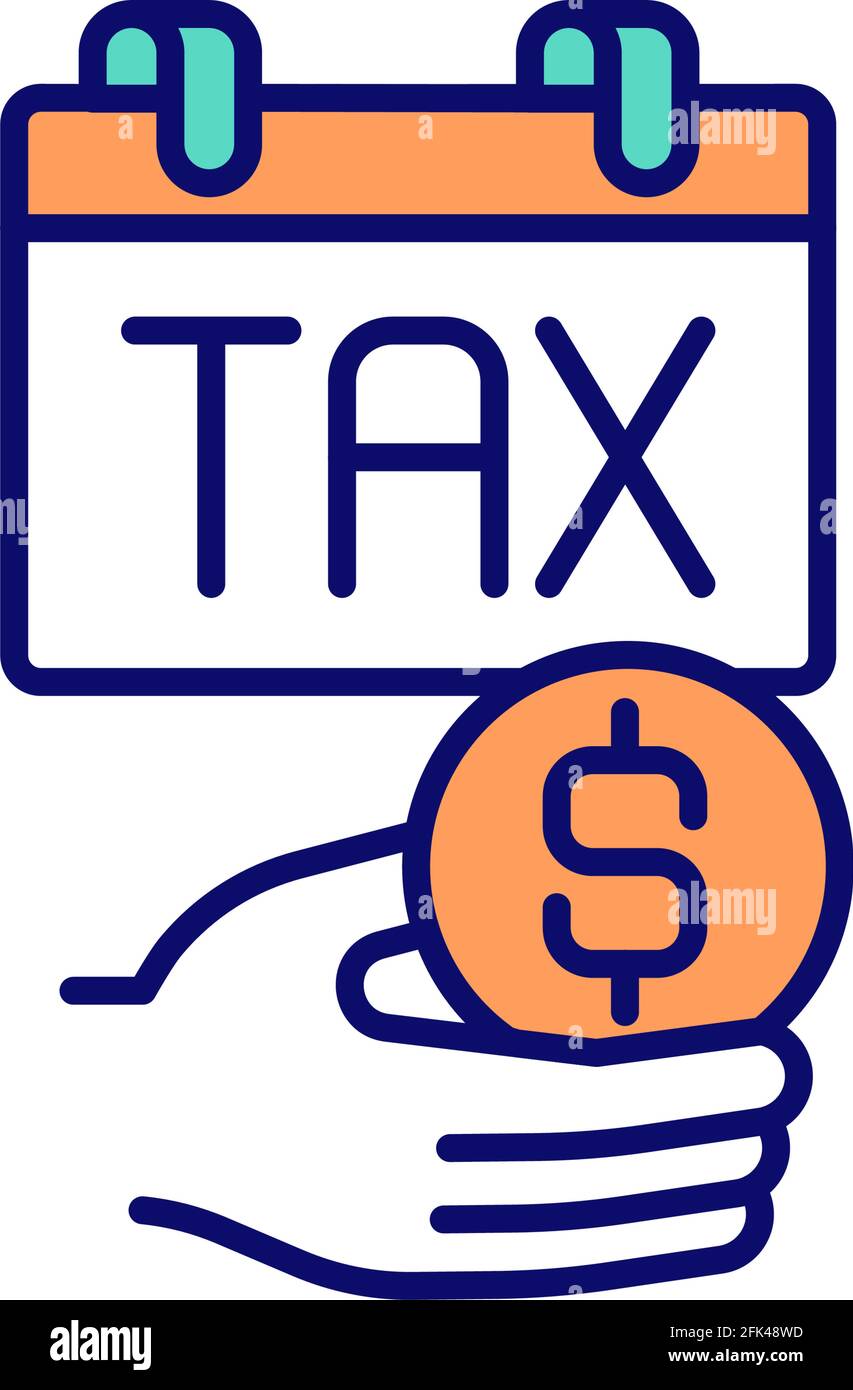 Taxation RGB color icon Stock Vector Image & Art - Alamy