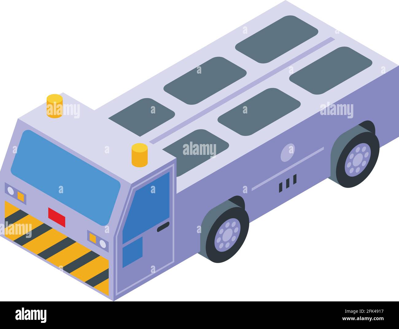 Luggage transportation car icon. Isometric of Luggage transportation ...