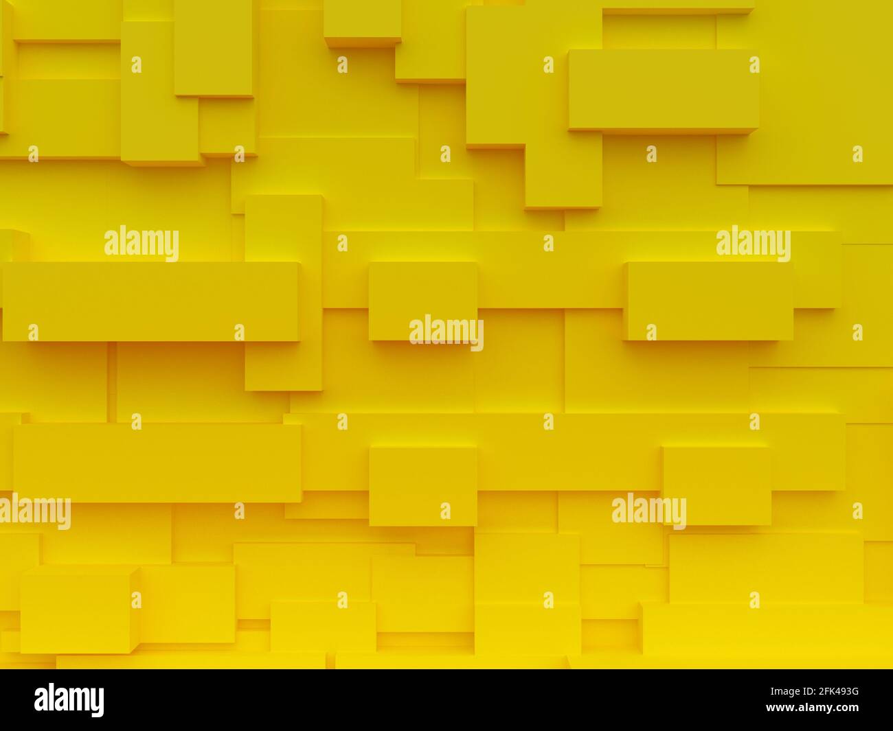 Abstract yellow background. Surface of geometric shapes. Architecture ...