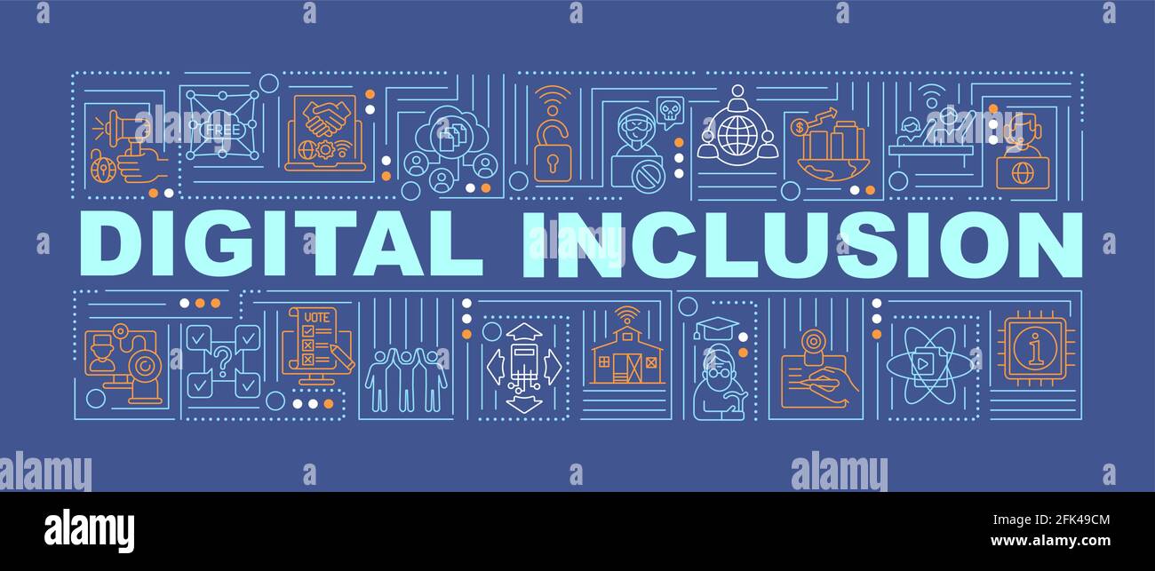 Digital inclusion word concepts banner Stock Vector Image & Art - Alamy