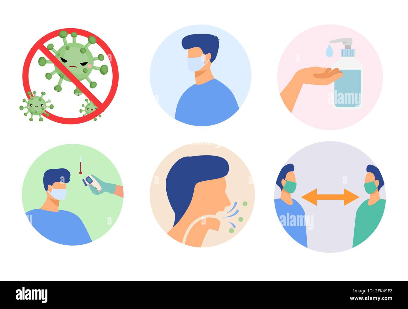 Corona virus prevention icons hi-res stock photography and images - Alamy