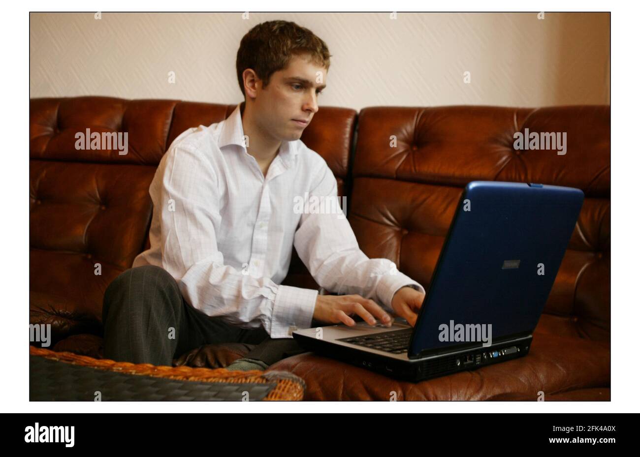 James Daley, re phone scam, at home in wimbledon.pic David Sandison 20 ...