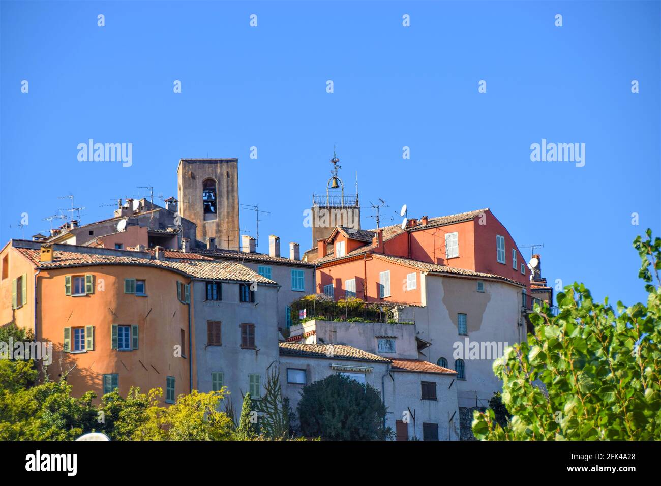 Biot village, South of France, 2019. Credit: Vuk Valcic / Alamy Stock ...
