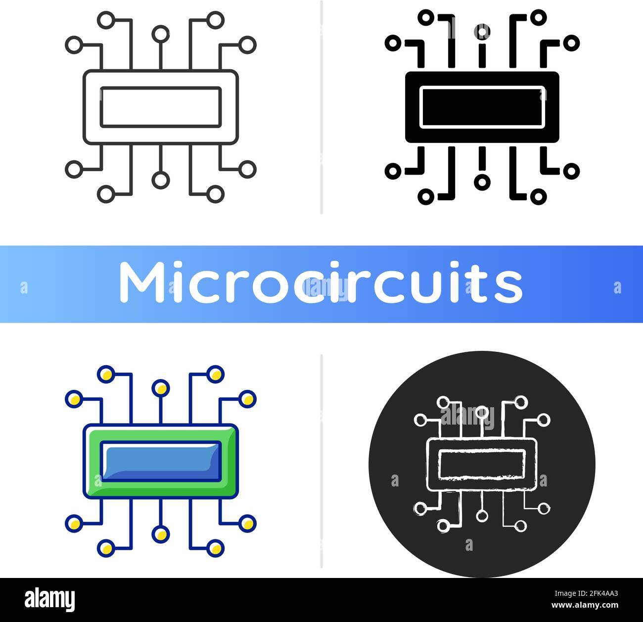 Microcontroller chip Stock Vector Images - Alamy