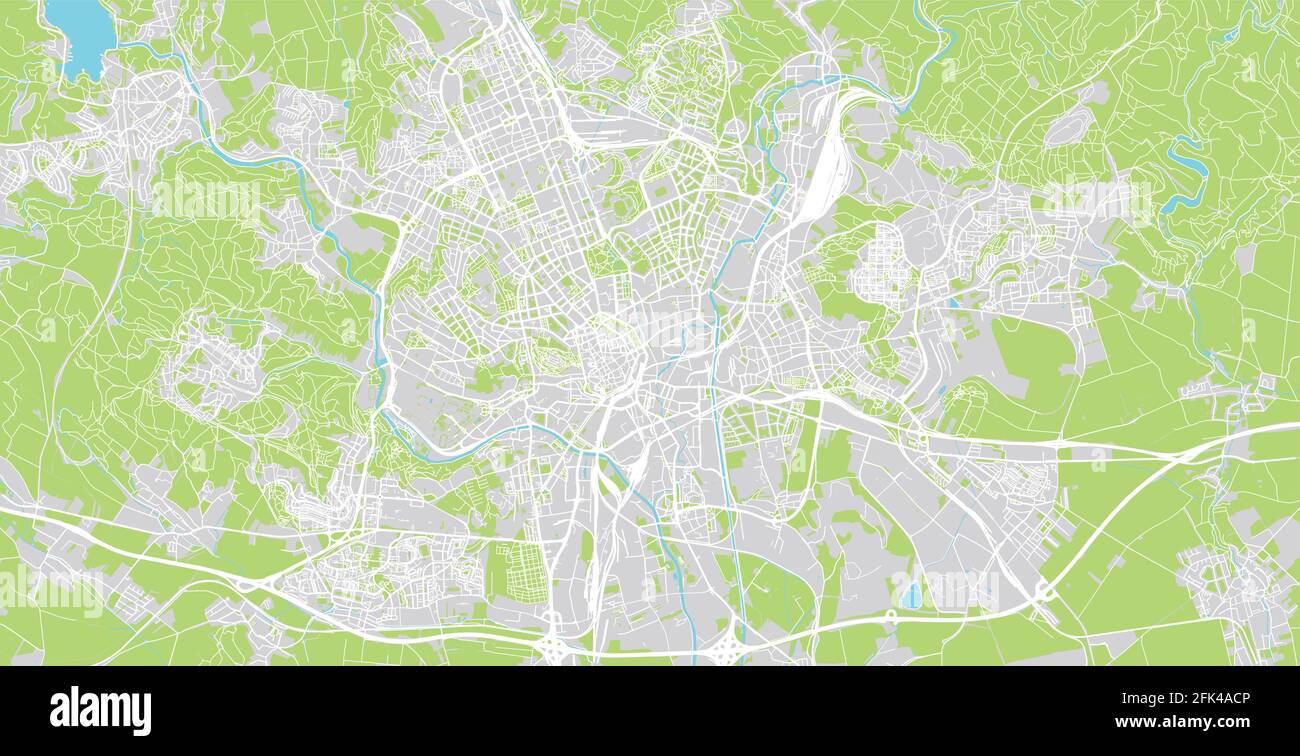 Urban vector city map of Brno, Czech Republic, Europe Stock Vector ...