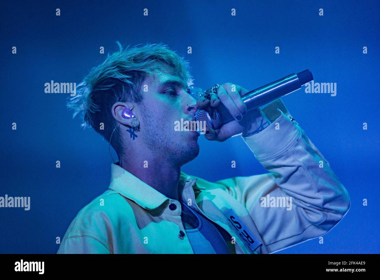 Houston, USA. 02nd Nov, 2019. MGK performs at NRG Arena in Houston ...