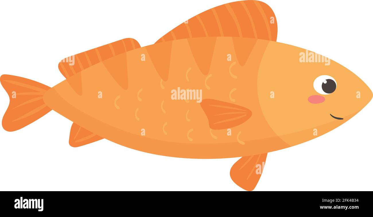little fish cartoon isolated icon Stock Vector Image & Art - Alamy