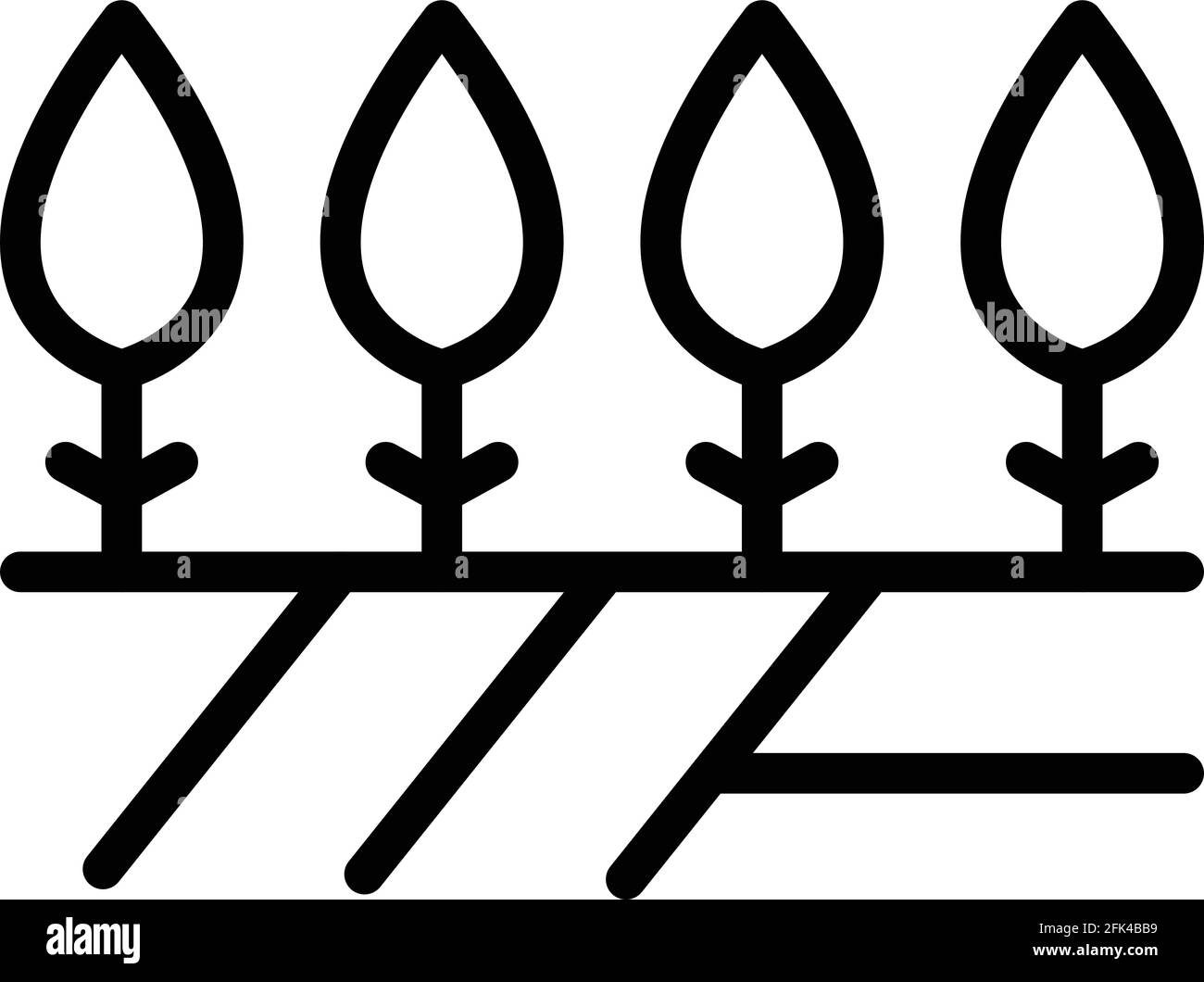 Ranch icon. Outline Ranch vector icon for web design isolated on white ...