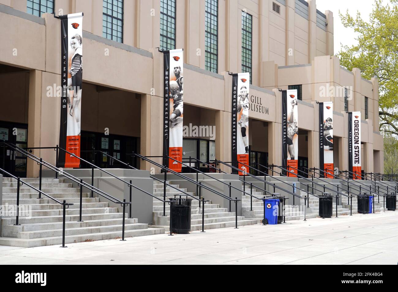 A general view of Gill Coliseum on the campus of Oregon State ...