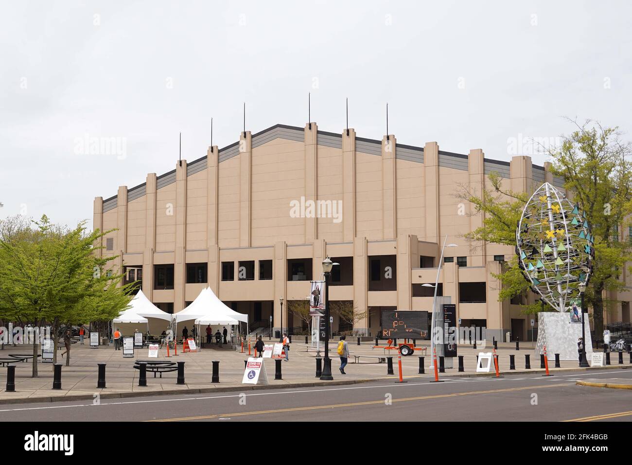 A general view of Gill Coliseum on the campus of Oregon State ...