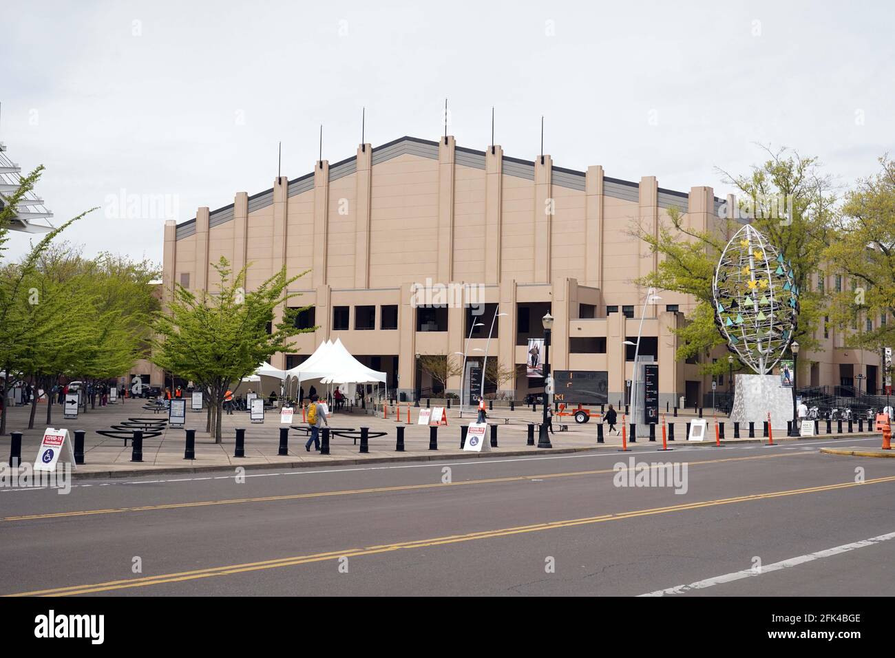A general view of Gill Coliseum on the campus of Oregon State ...