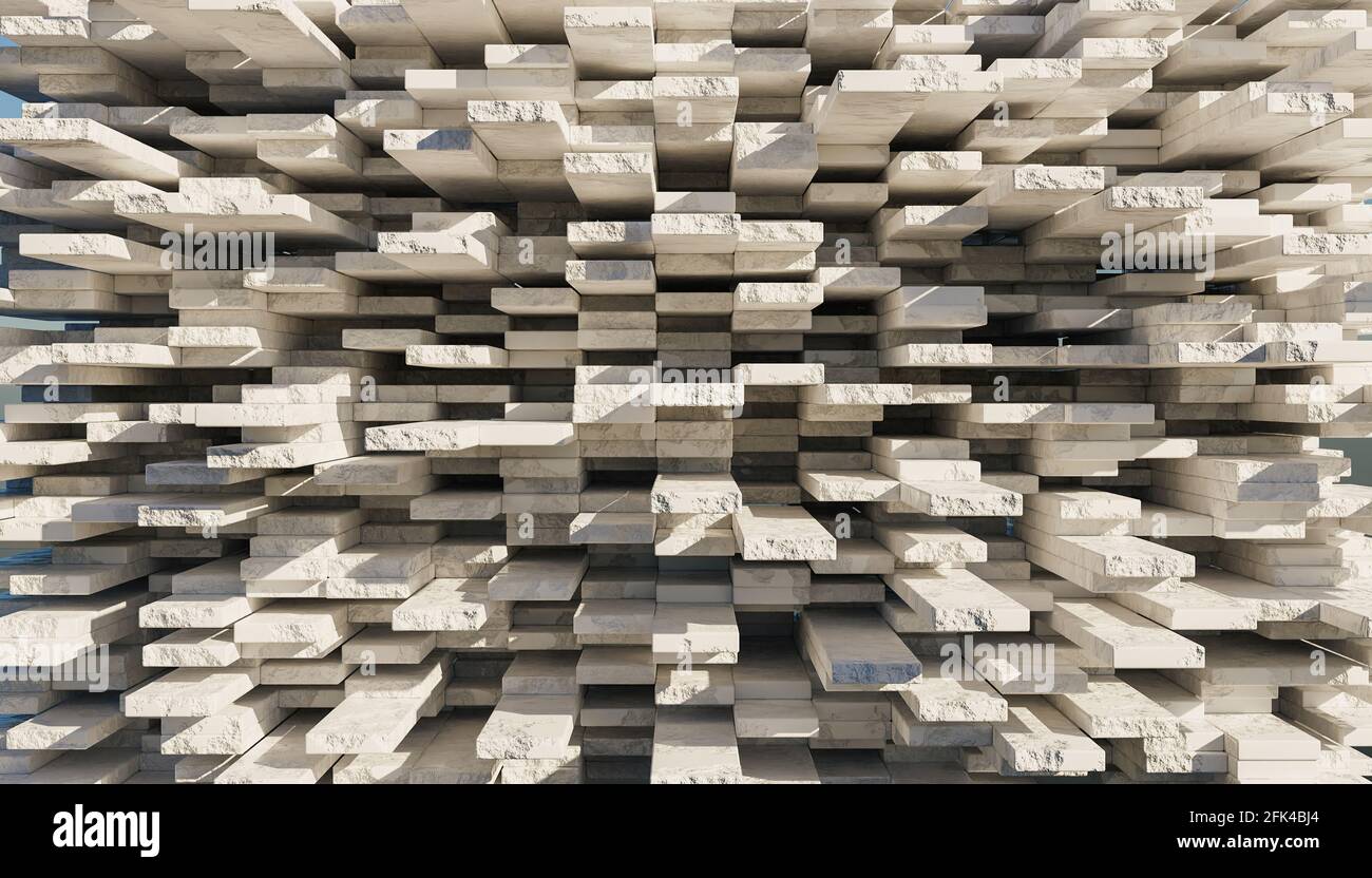 abstract wall background of messy grey marble blocks Stock Photo - Alamy