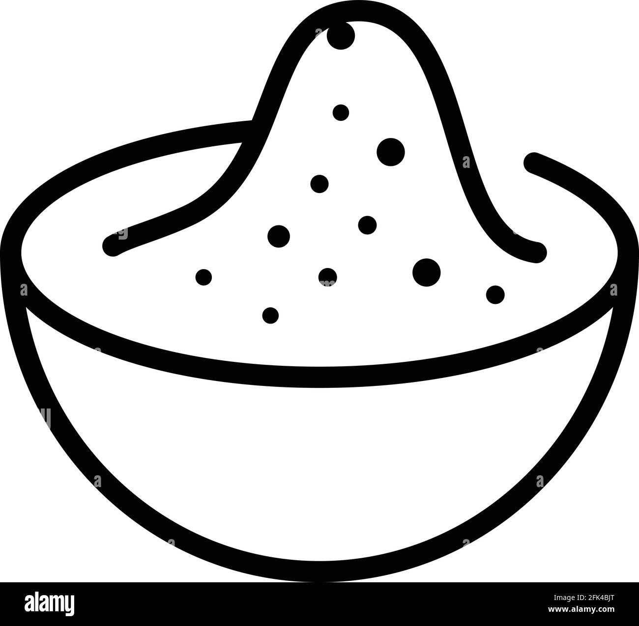 Paprica powder icon. Outline Paprica powder vector icon for web design ...
