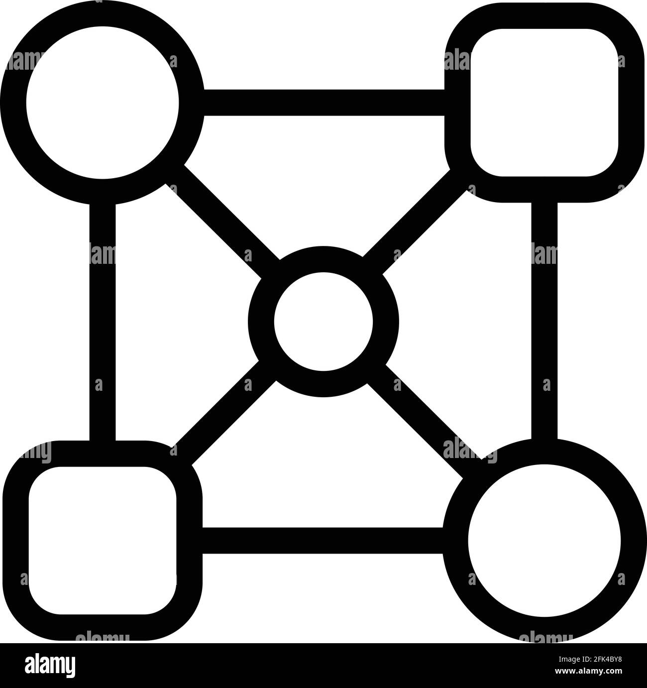 Internet area icon. Outline Internet area vector icon for web design ...