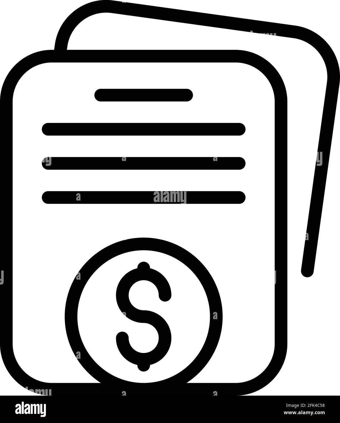 Compensation icon. Outline Compensation vector icon for web design ...