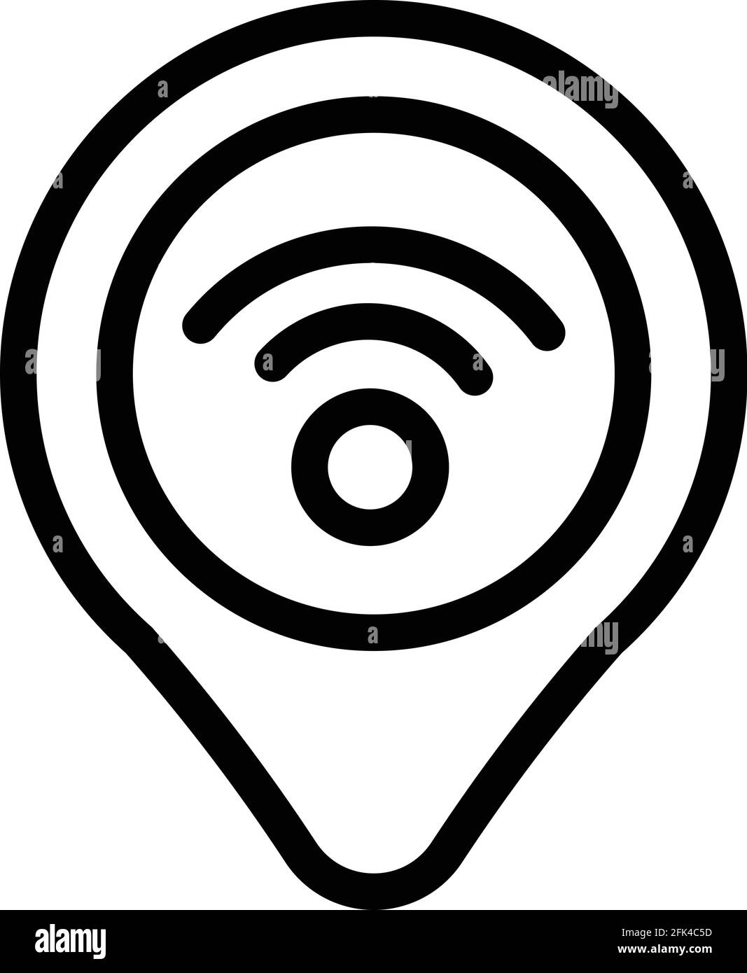 Internet point icon. Outline Internet point vector icon for web design ...