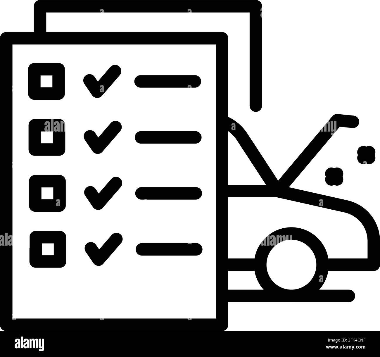 Car compensation icon. Outline Car compensation vector icon for web ...