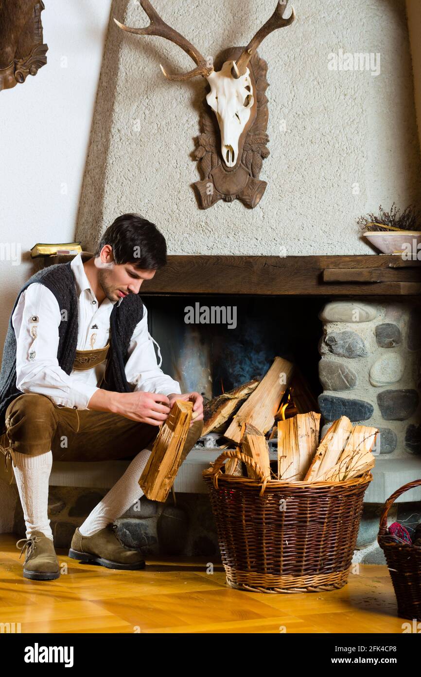 Cabin fire alps hi-res stock photography and images - Alamy