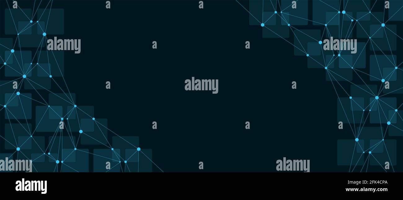 Abstract digital geometric background with mesh lines and dots ...