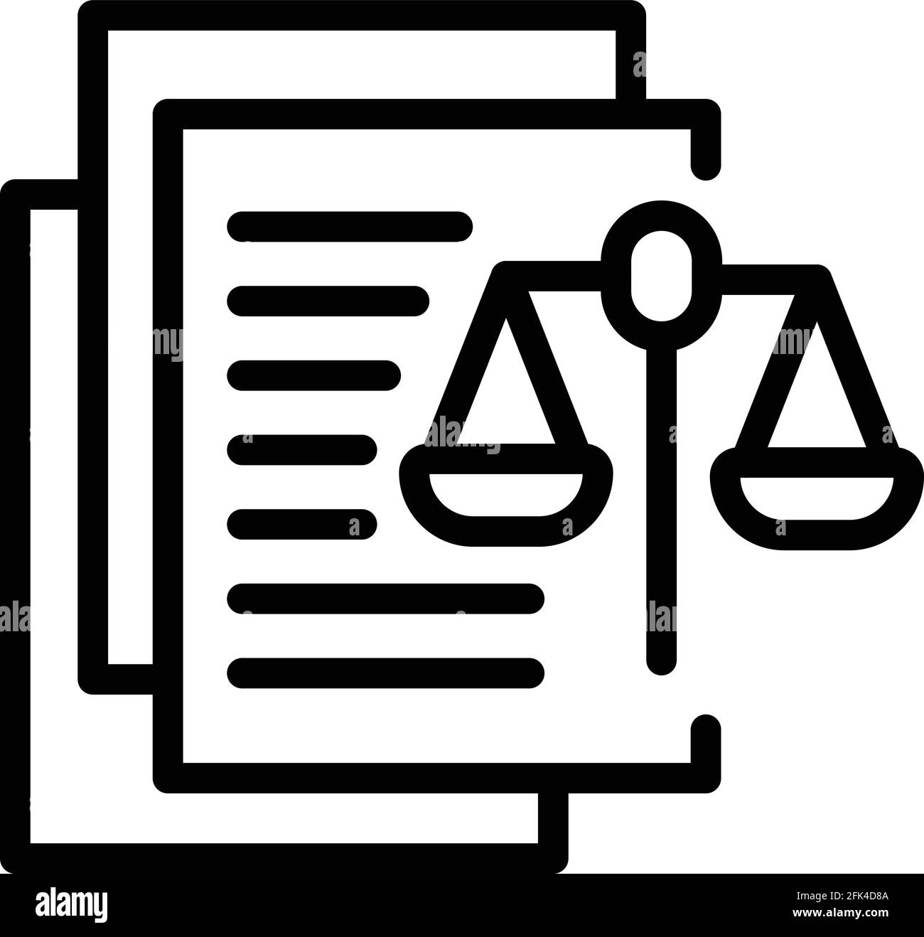 Liability Balance Icon Outline Liability Balance Vector Icon For Web