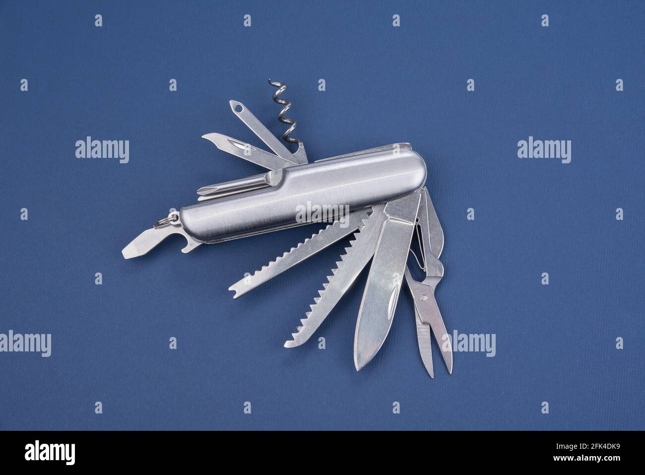 Swiss many task army knife. Multi tool pocket knife Stock Photo - Alamy