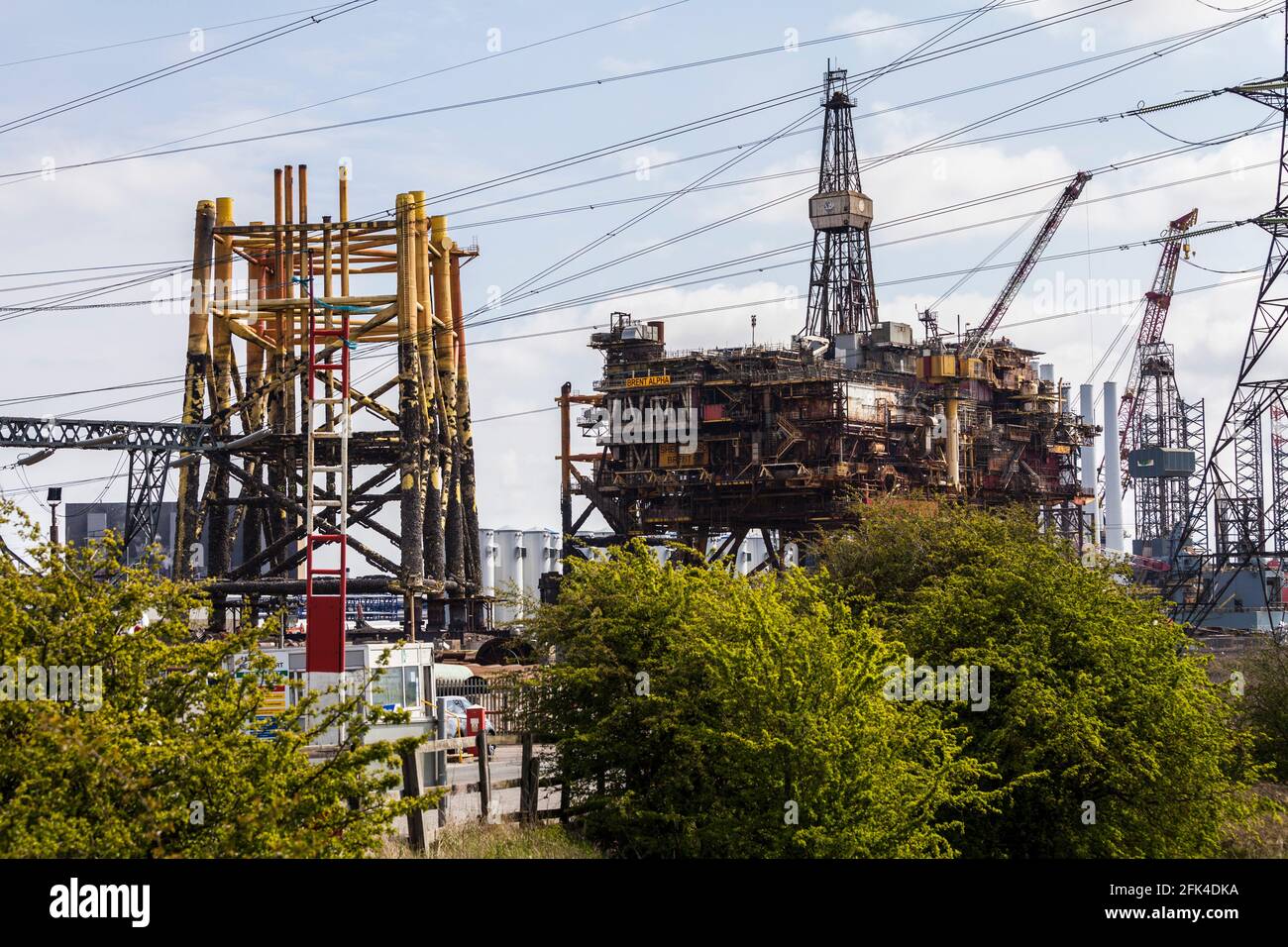 The Able Seaton Port complex at Hartlepool,England,UK where they ...