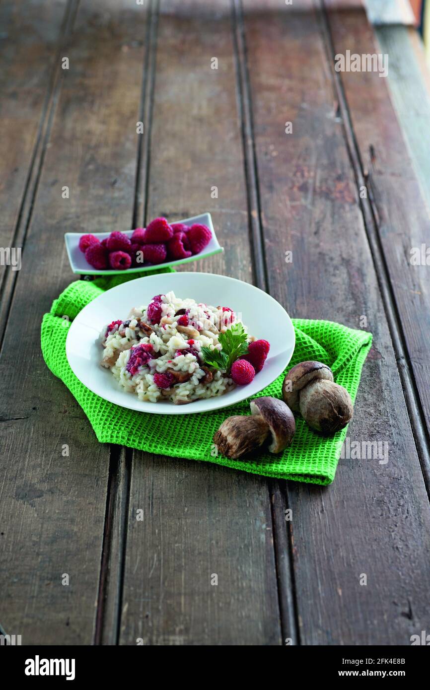 Risotto with mushrooms and raspberries (ph. Archivio Collection Stock ...
