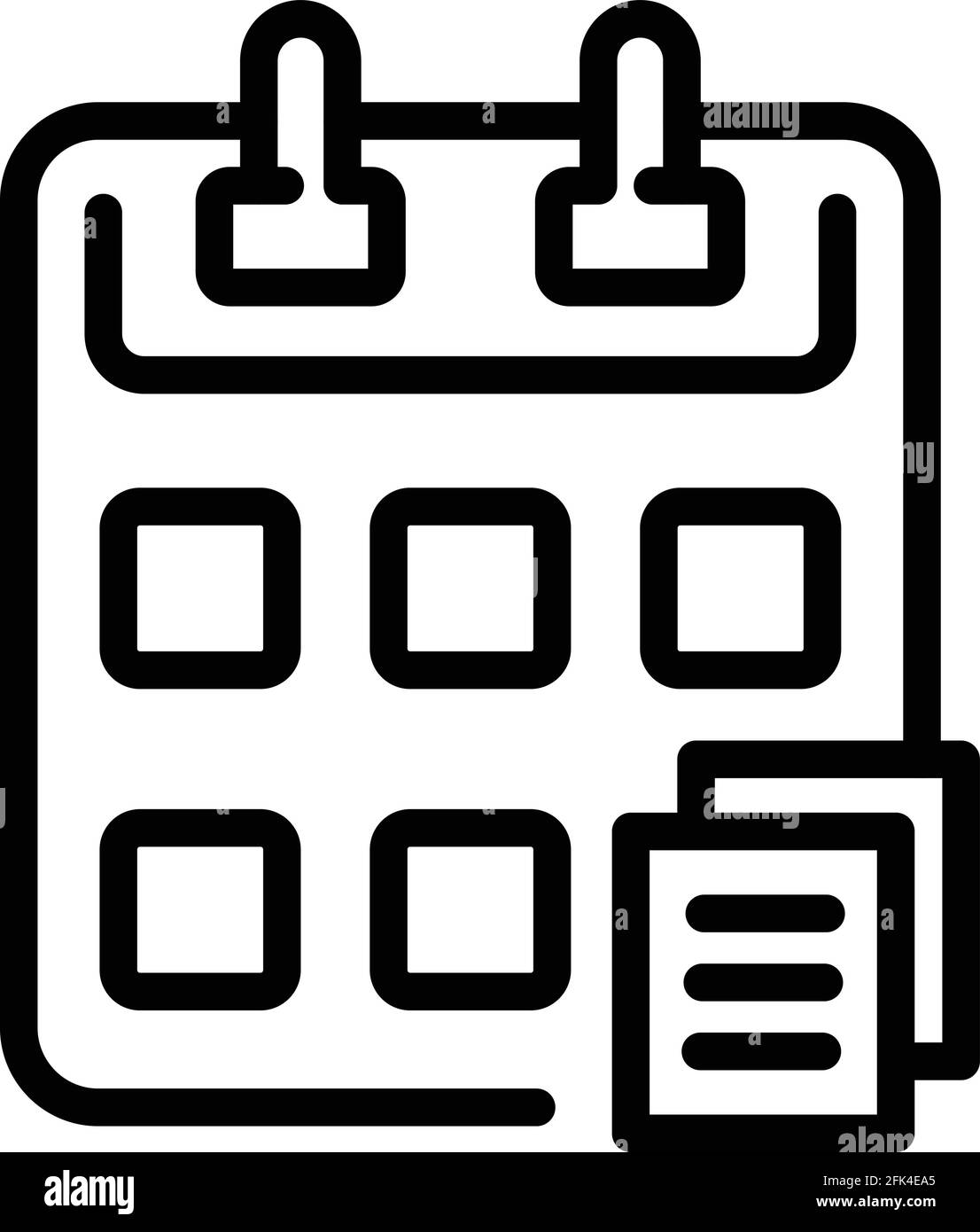 Rush job calendar icon. Outline Rush job calendar vector icon for web ...