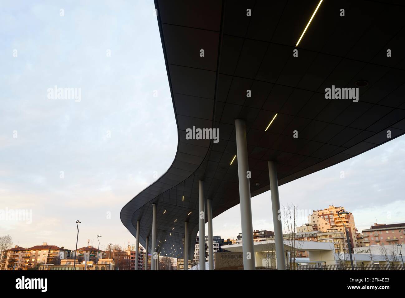 Milan, Lombardy Italy: the modern Citylife park at sunset Stock Photo - Alamy