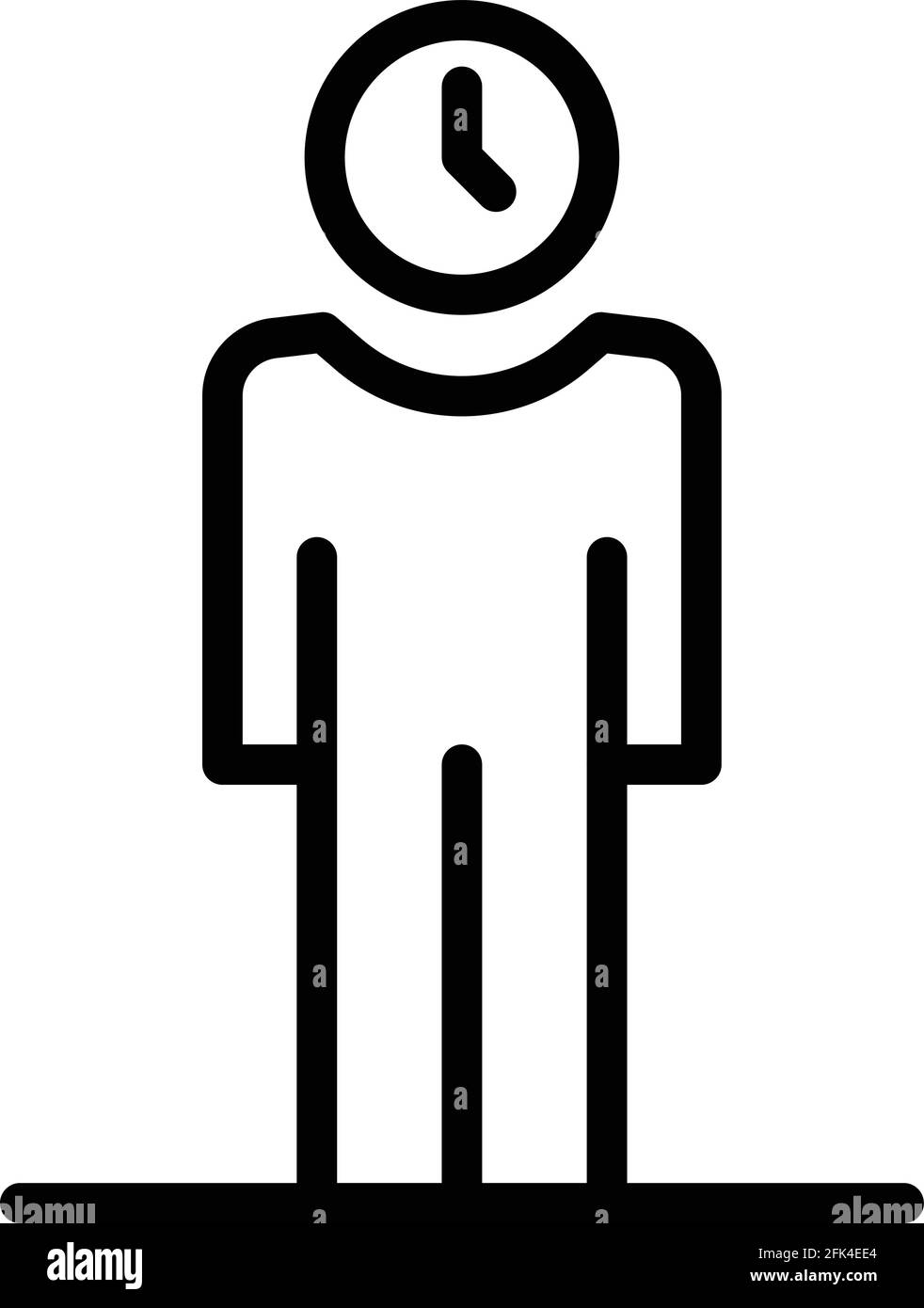 Rush job time icon. Outline Rush job time vector icon for web design ...