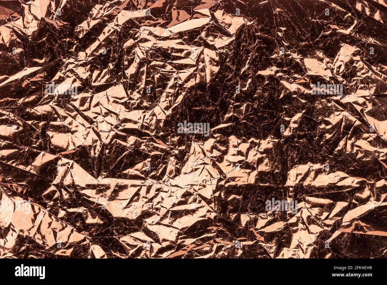 Bronze foil texture crumpled hi-res stock photography and images - Alamy