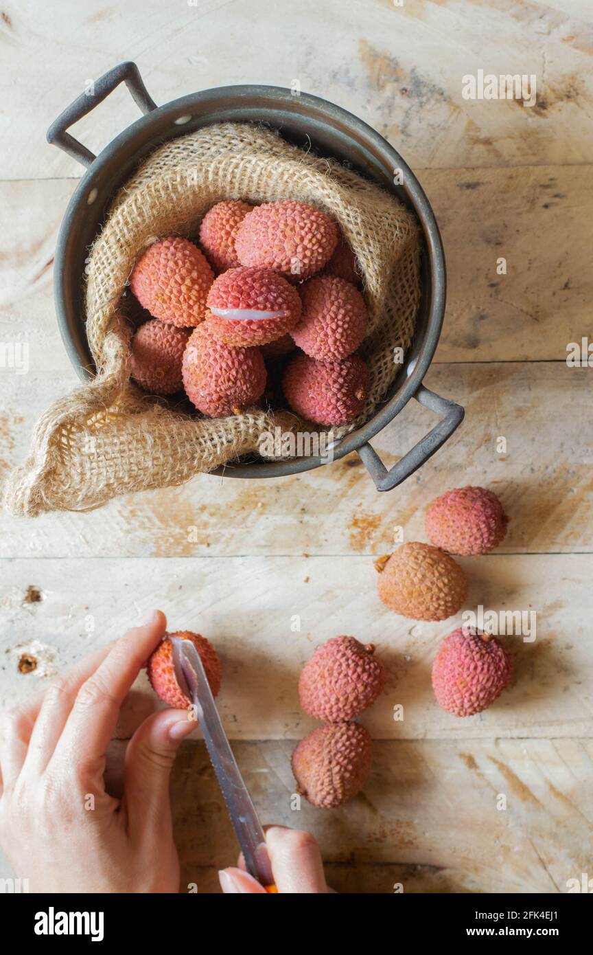Lichi fruits photography hi-res stock photography and images - Alamy