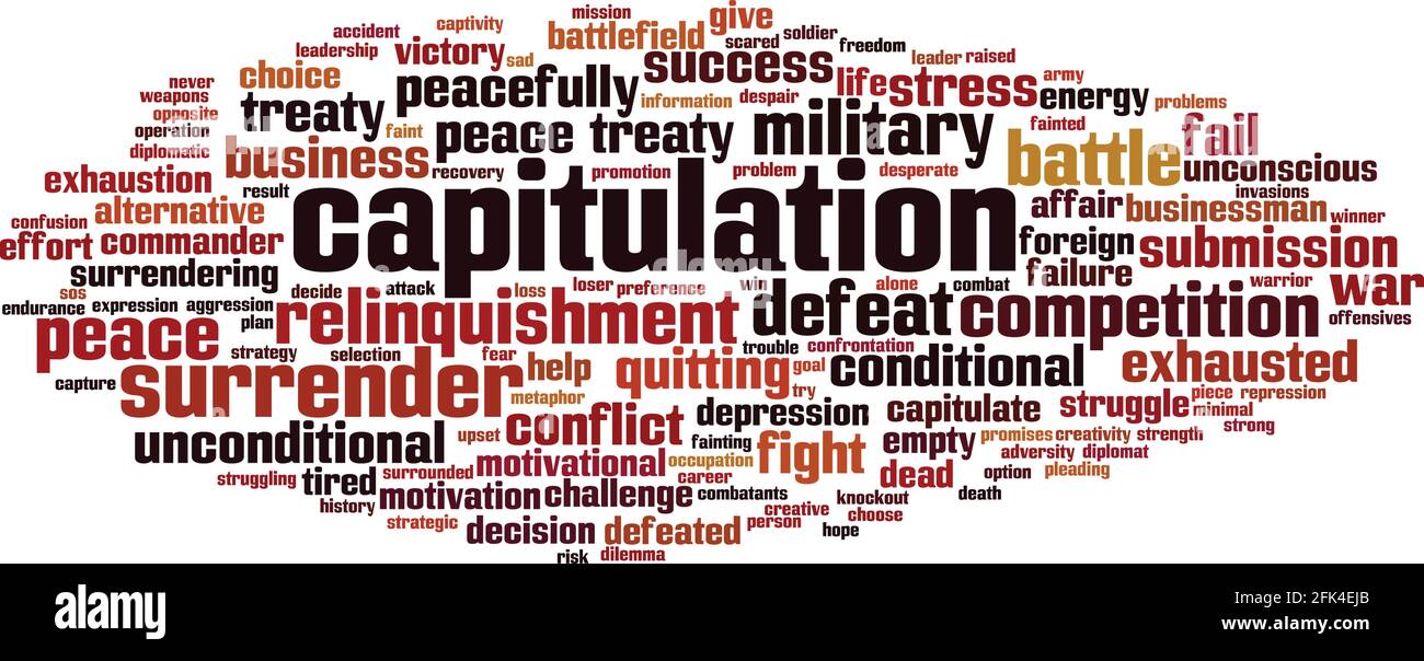 Surrendering vector vectors hi-res stock photography and images - Alamy