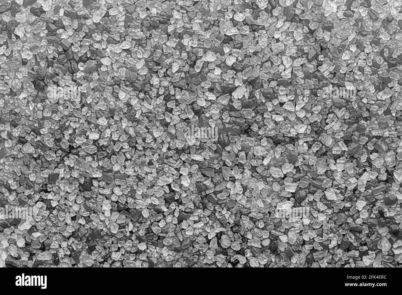 black and white background salt crystals, texture background Stock ...