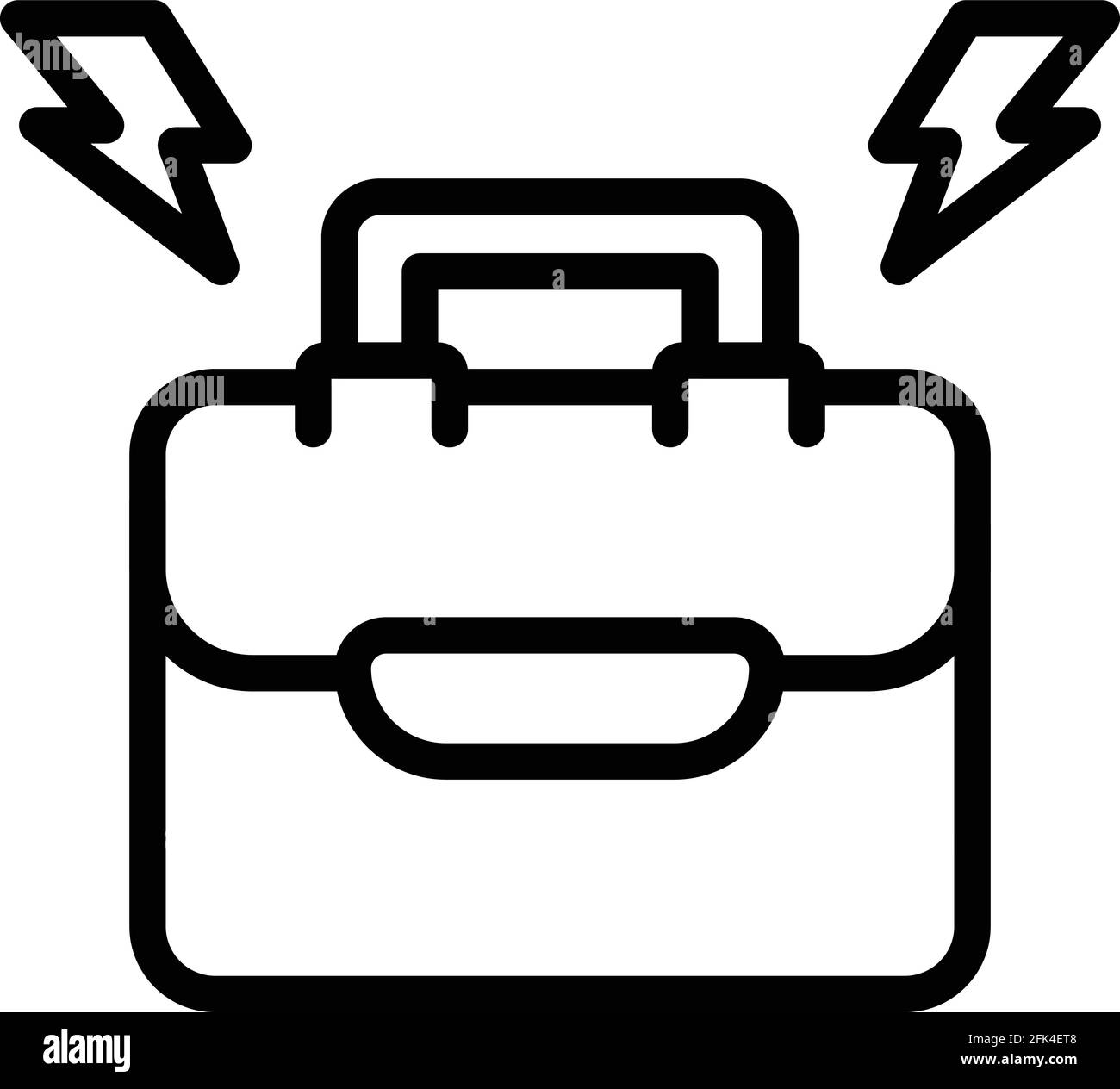 Rush job case icon. Outline Rush job case vector icon for web design ...