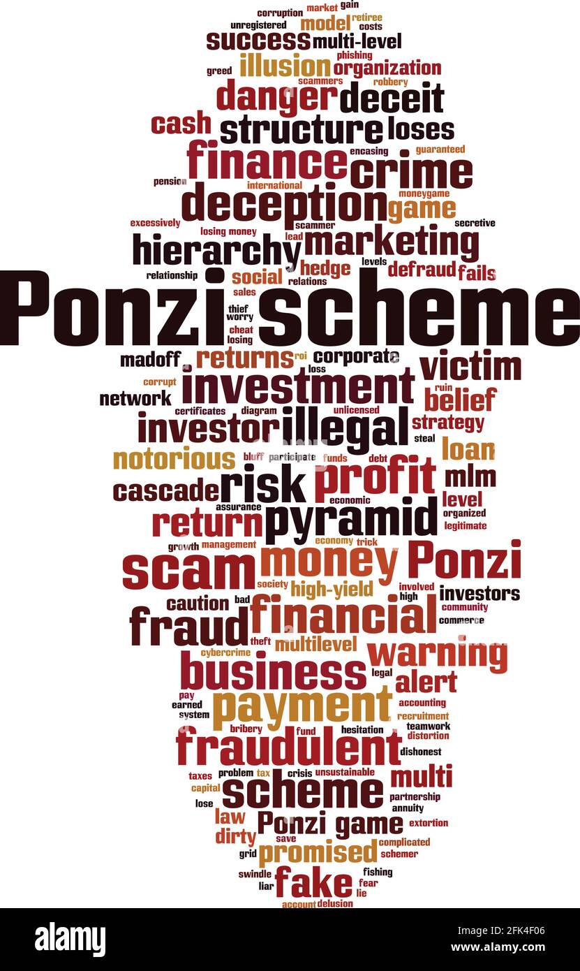 Ponzi scheme words hi-res stock photography and images - Alamy