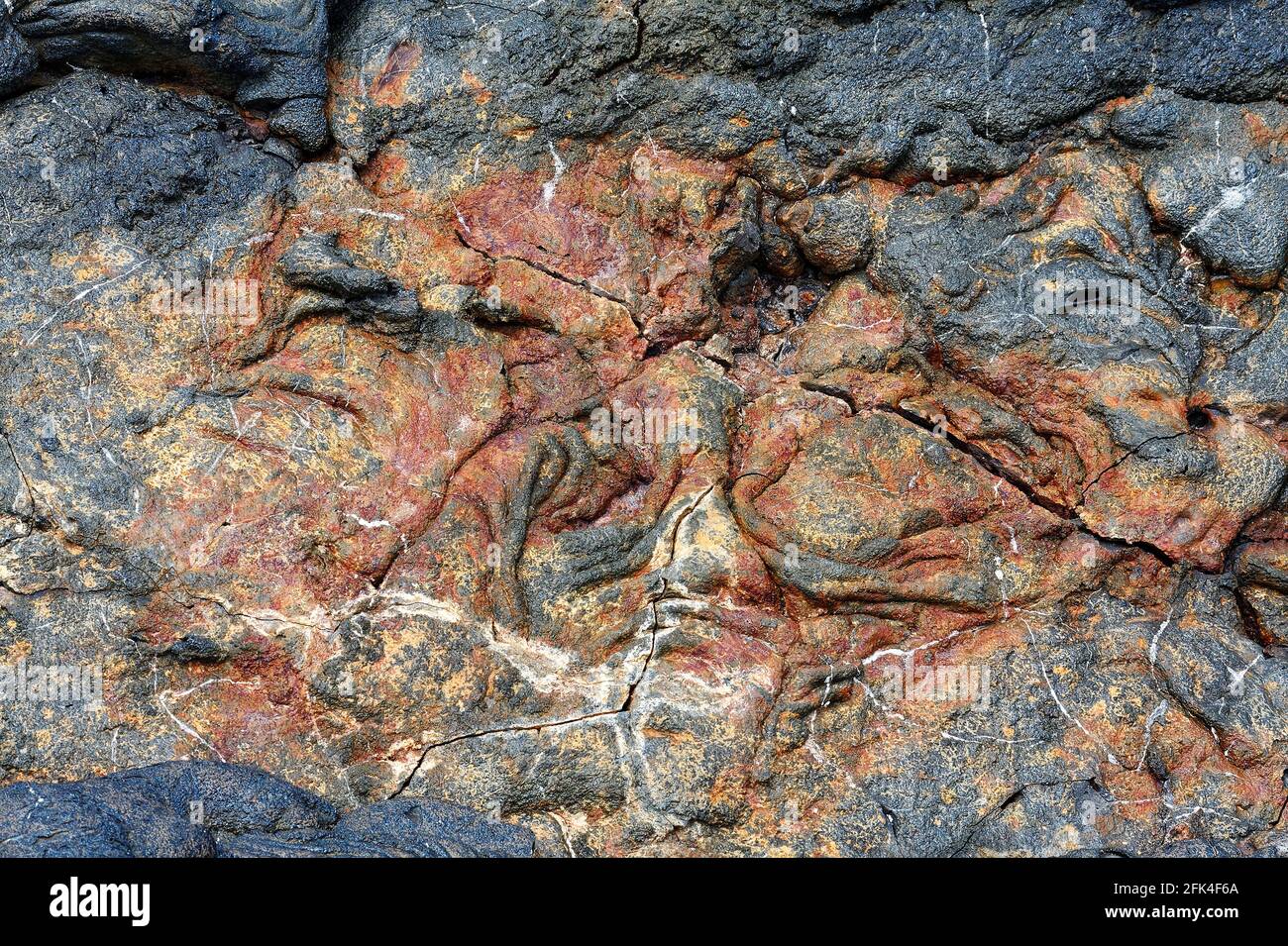 Oxidation cracks in lava hi-res stock photography and images - Alamy