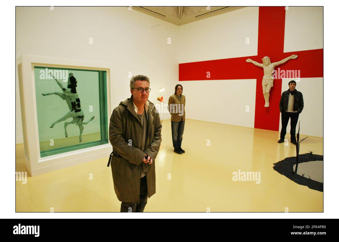 An exhibition of work by Damien Hirst, Sara Lucas and Angus Fairhurst ...