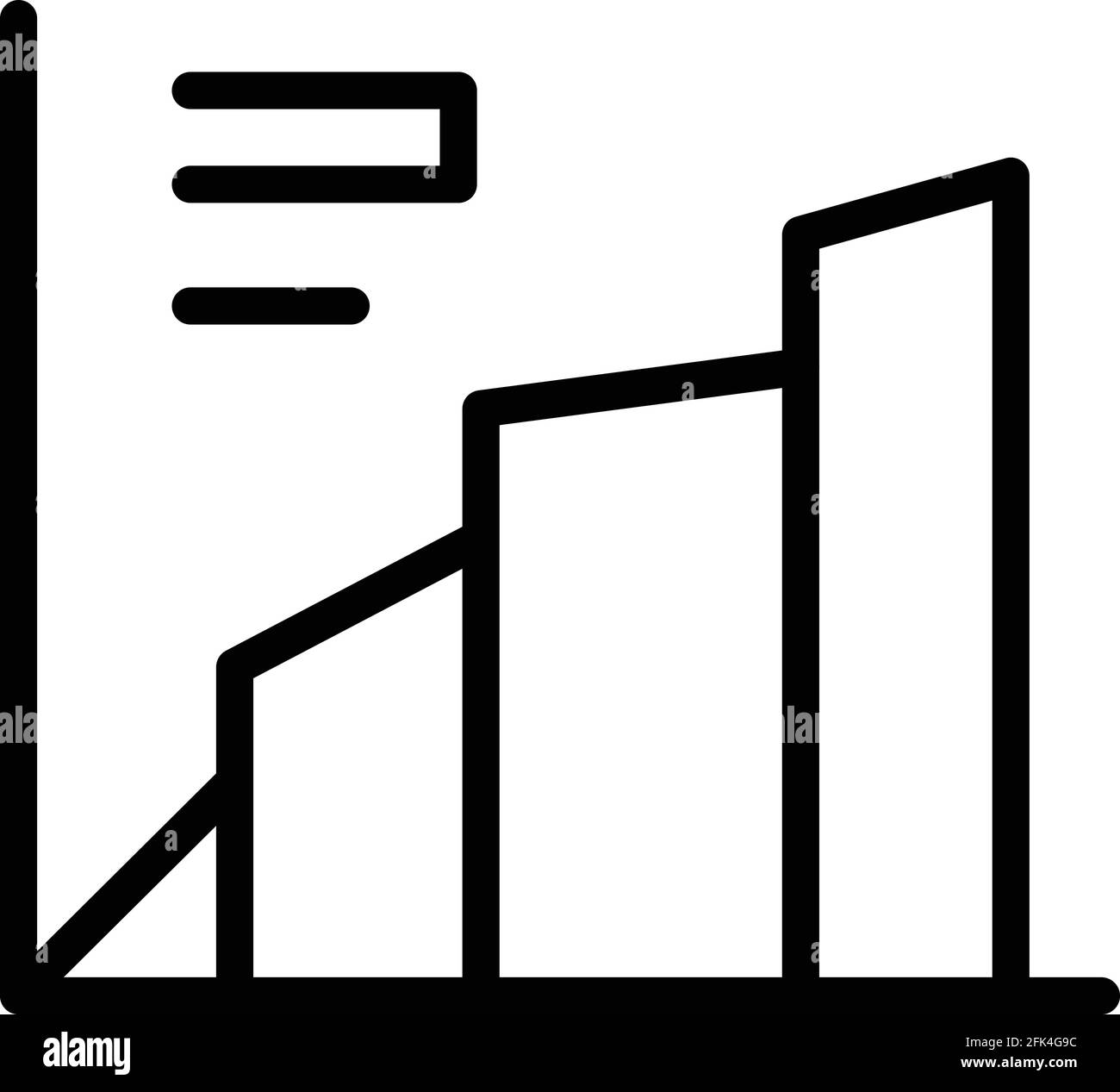 Big data graph icon. Outline Big data graph vector icon for web design ...