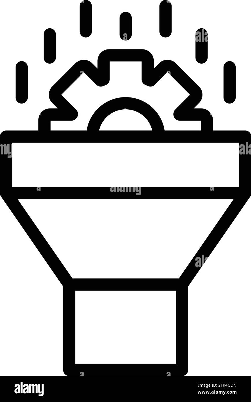 Data funnel icon. Outline Data funnel vector icon for web design ... Data funnel icon. Outline Data funnel vector icon for web design ...