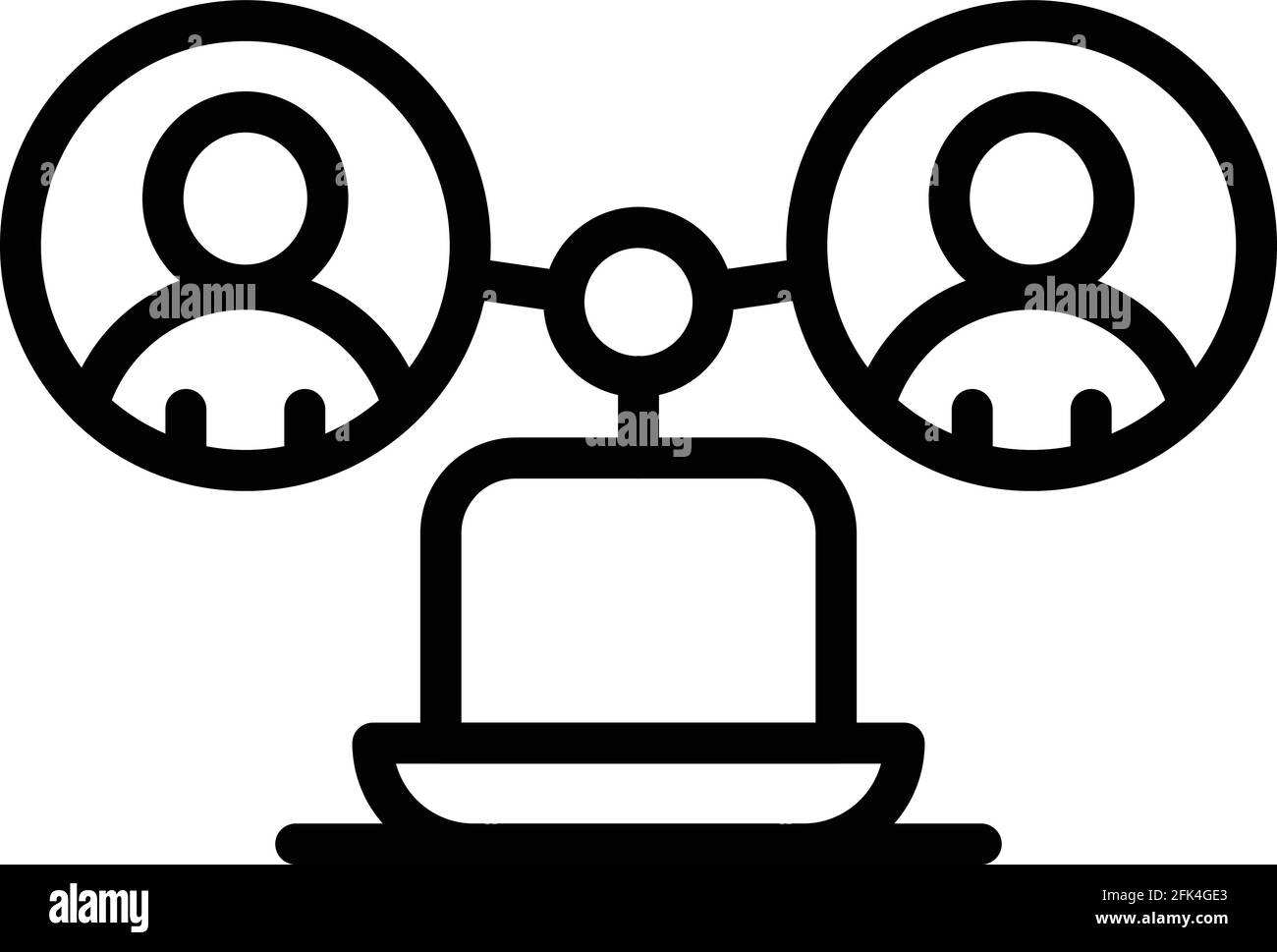 Human big data icon. Outline Human big data vector icon for web design ...