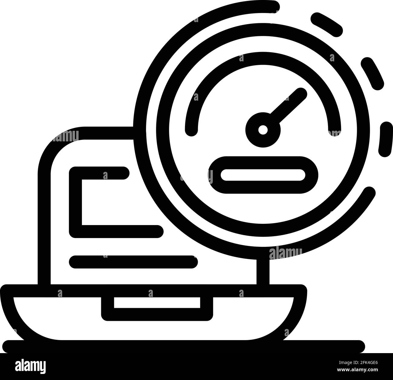 Big data technology icon. Outline Big data technology vector icon for ...