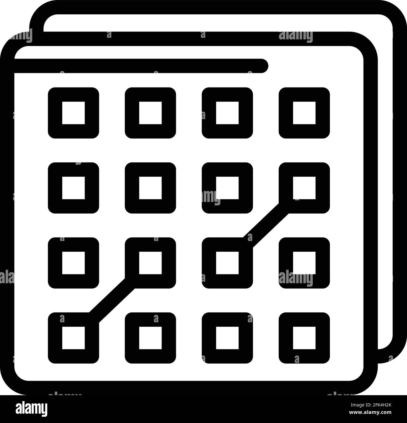 Smart data icon. Outline Smart data vector icon for web design isolated ...