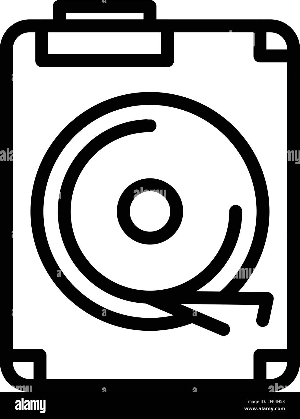 Big data disc icon. Outline Big data disc vector icon for web design ...